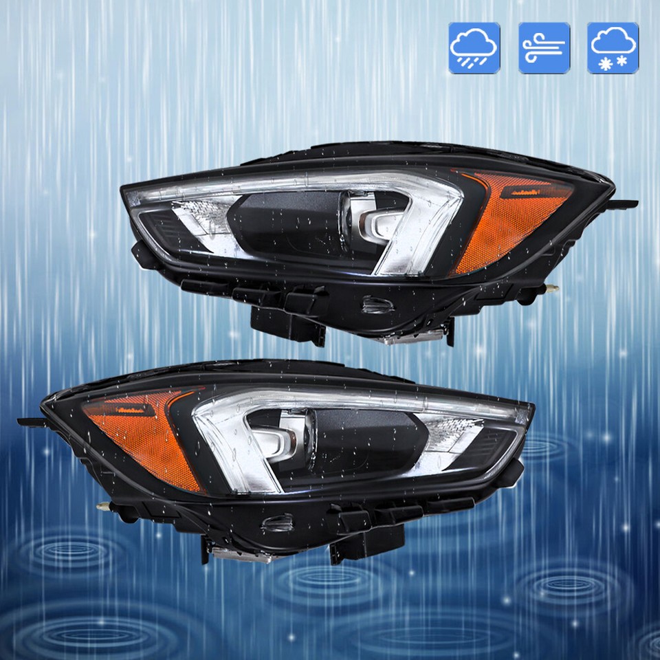 For 2019 2020 2021 2022 2023 Ford Edge Headlights W/LED DRL&Grille ...