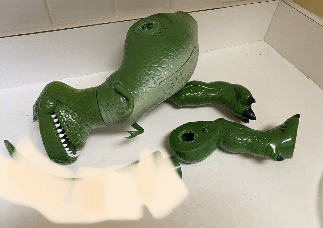 Disney Rex Dinosaur Talking Action Figure Toy Story 12” “BROKEN” NO ...