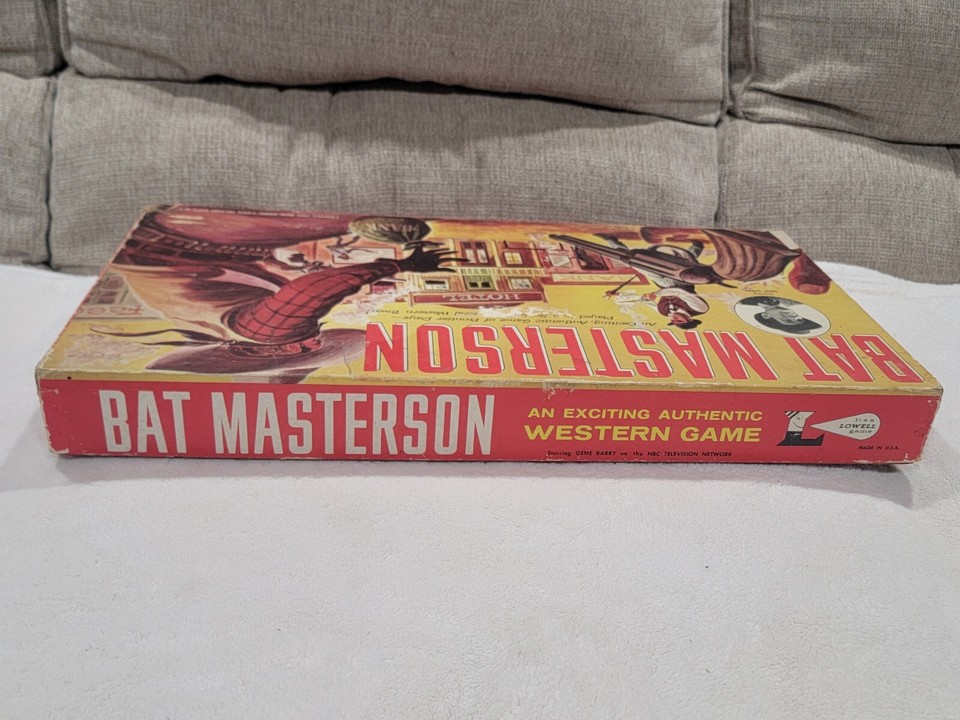 1958 Bat Masterson Board Game - Lowell 99.9% Complete (MISSING THE RED ...