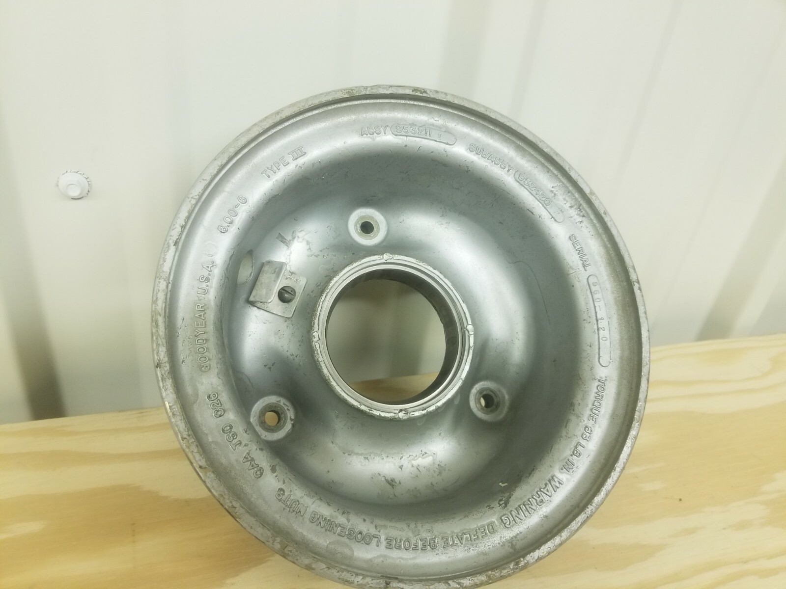 Goodyear Wheel Assy 6.00-6 95242022 Type III 952420 953211-1 560-7 | eBay