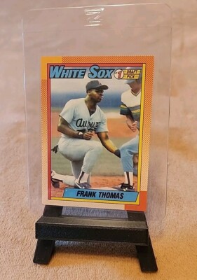1990 Topps Frank Thomas Circle print error Authentic Rookie Card unique ...