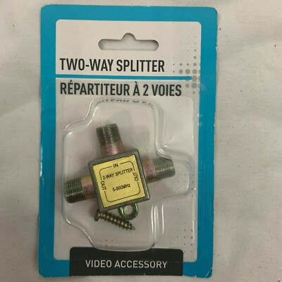 Two way Cable Splitter New in Package Video Accessory | eBay