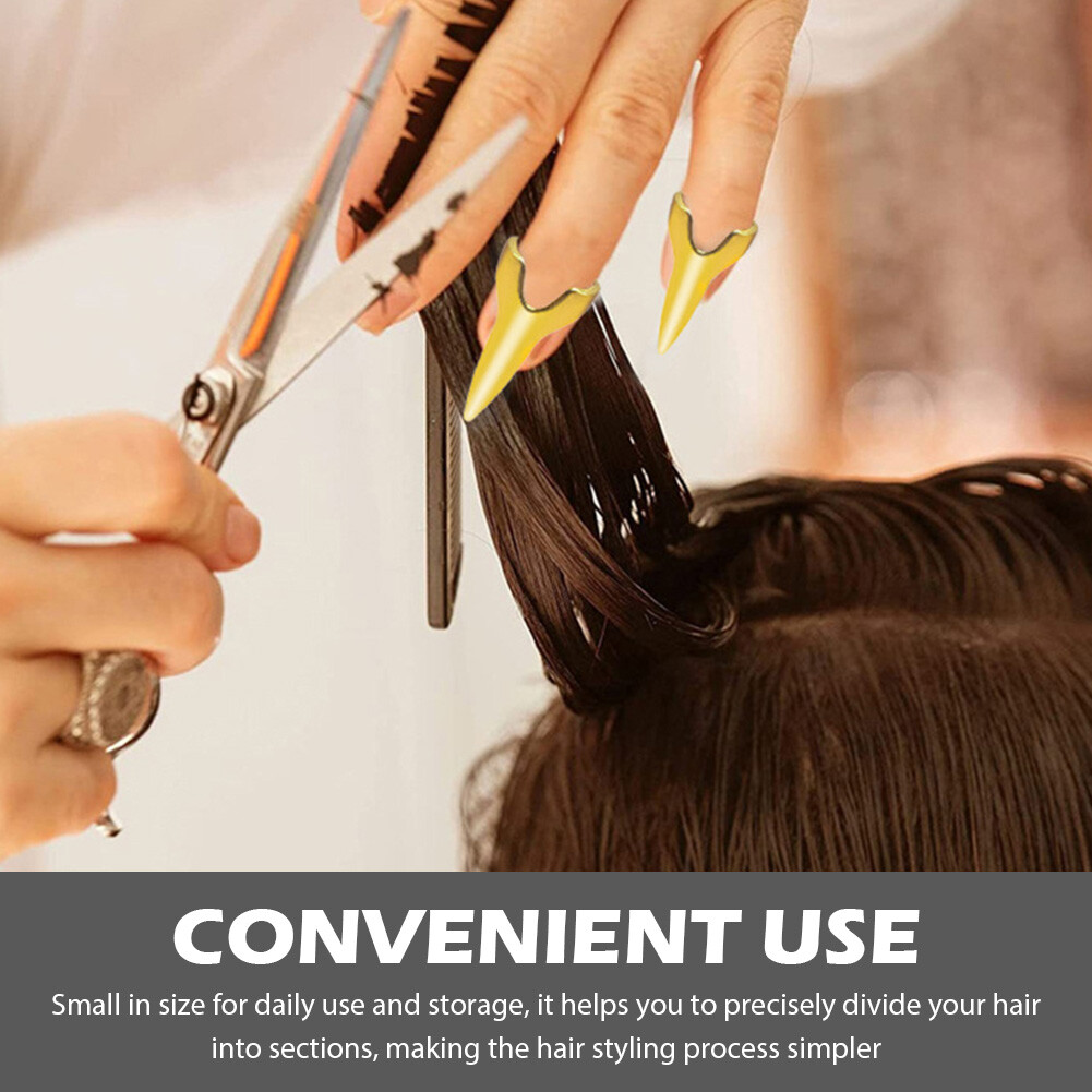 Home Salon Parting Ring Hair Extensions Ergonomic Braiding Finger Tool ...