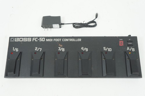 BOSS FC-50 MIDI Foot Controller Battery Powered Pedal Roland w/ 100 ...