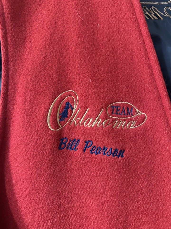 Schaefer Outfitter Wool Vest 2XL Team Oklahoma Rodeo Cowboy Western ...