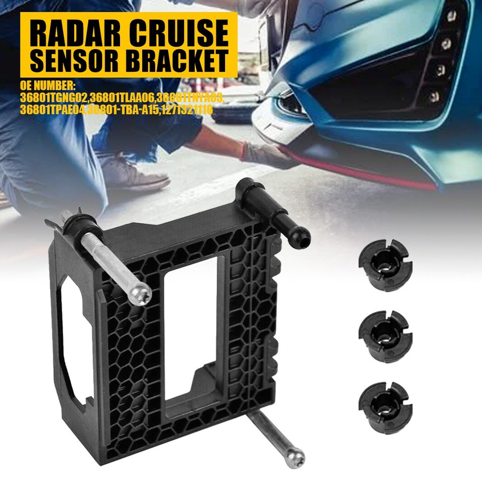 Radar Cruise Sensor Control Body Bracket & Clips For Honda CIVIC CRV ...