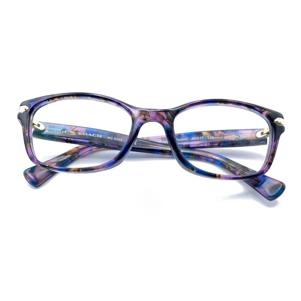 Coach HC 6065 5288 Purple Brown Rectangle Eyeglasses Frames 49-17 135 ...