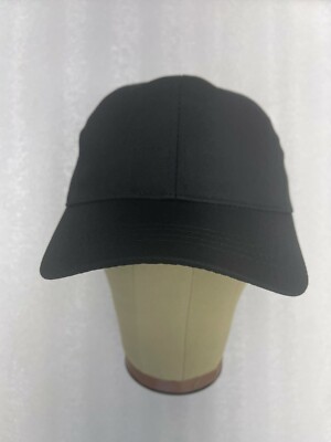 Lot of 10 Blank Neutral Black Adjustable Size Ball Caps Hats/Baseball ...