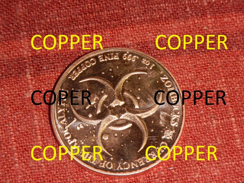 1 COPPER Oz Coin Round Walker Walking liberty silver half dollar ...