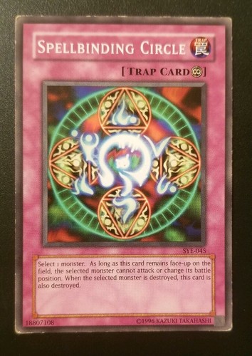 Spellbinding Circle - Yu-Gi-Oh! Continuous Trap Card (SYE-045) (Gently ...