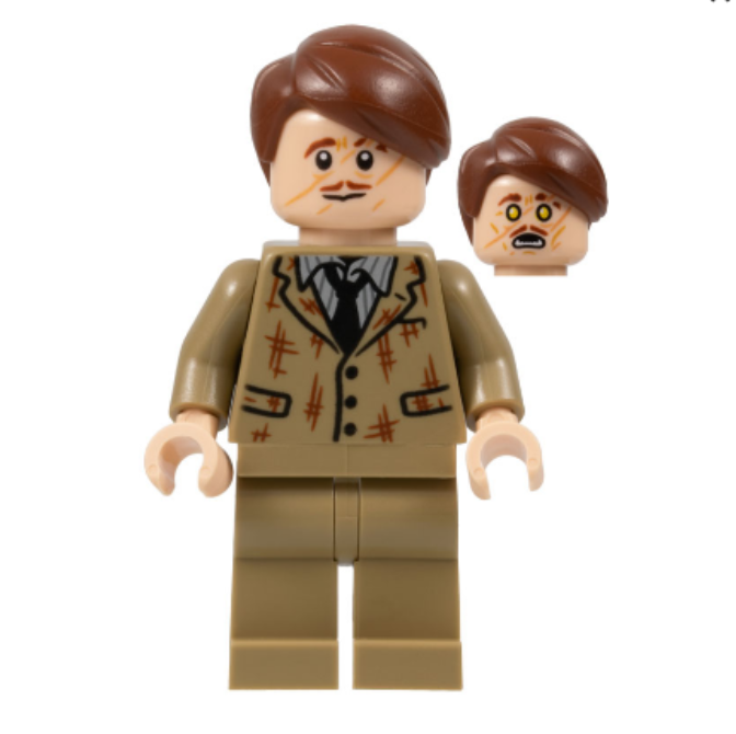 Lego Professor Remus Lupin 76407 Dark Tan Suit Tattered Harry Potter ...