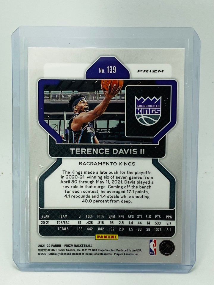2021-22 Panini Prizm Terrence Davis II Blue / Yellow / Green Choice #139 | eBay