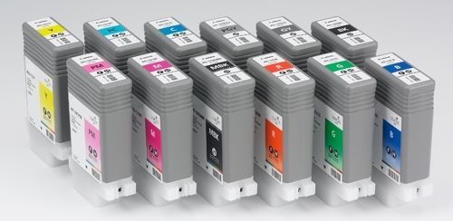 12x Original Ink Canon iPF5100 iPF6100 iPF6200 / PFI-103 PFI-101 INK ...