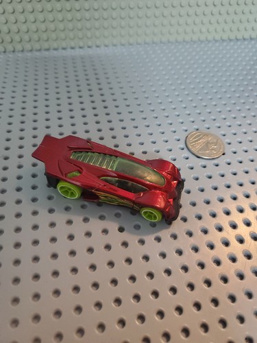 2014 HOT WHEELS SIDE DRAFT RED & GREEN 1:64 DIECAST 3" CAR glow wheels | eBay