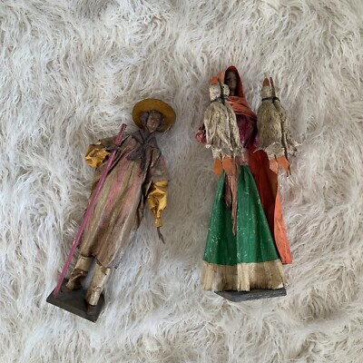 Vtg. Martin Renteria Paper Mache Statues Folk Art RARE | eBay