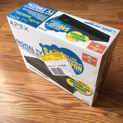 Apex DT250A Digital TV Converter Box with Analog Pass Through with ...