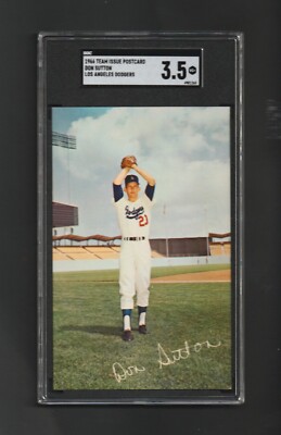 1966 Dodgers Team Issue Post Card Don Sutton RC ~~ SGC ~~ RARE! | eBay