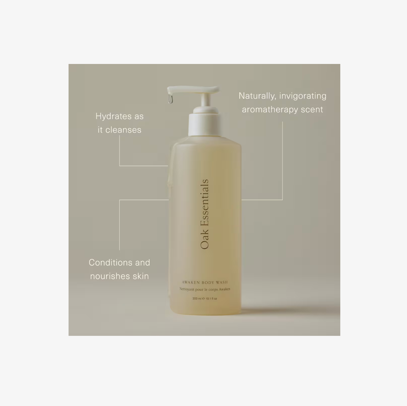 Oak Essentials Awaken Body Wash, Shower Gel, Hydrating, Free Shipping ...