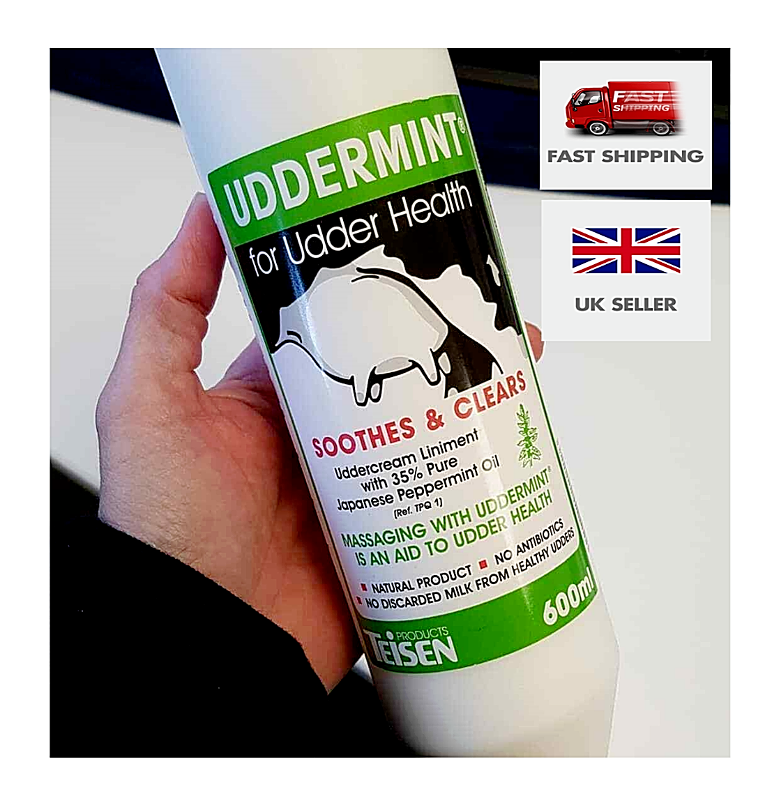 Uddermint / Udder cream 600ml Genuine Product Softening Liniment ACHES ...