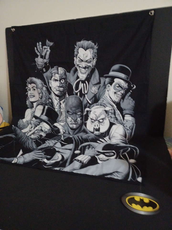 DC Comics Culturefly World's Finest Batman Villains Rare Tapestry Joker ...