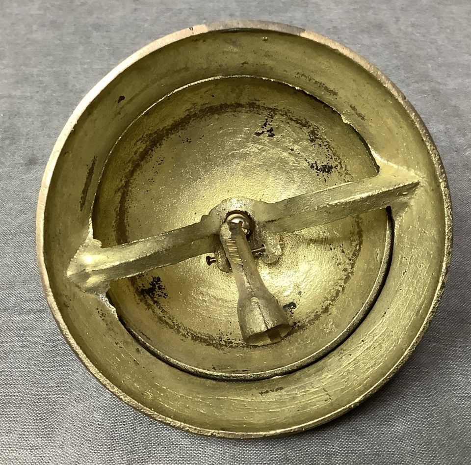 Vintage Solid Brass Classic Heavy Front Desk Top Tap Call Bell | eBay