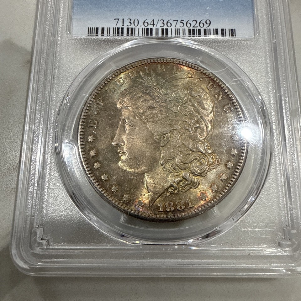 1881-S US Morgan Silver Dollar PCGS Mint State 64 | eBay