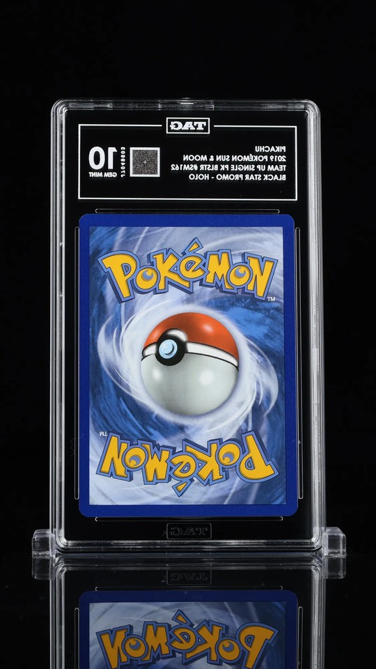 Pikachu 2019 Pokemon Black Star Promo (black label?) TAG 10 #SM162 | eBay