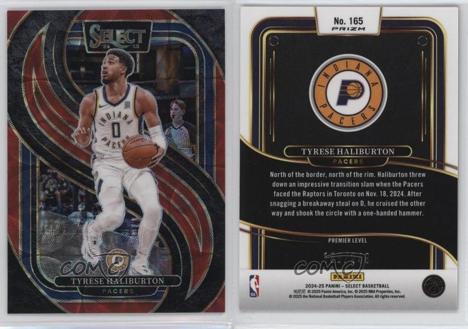 2024-25 Panini Select Premier Level Red Scope Prizm /249 Tyrese ...