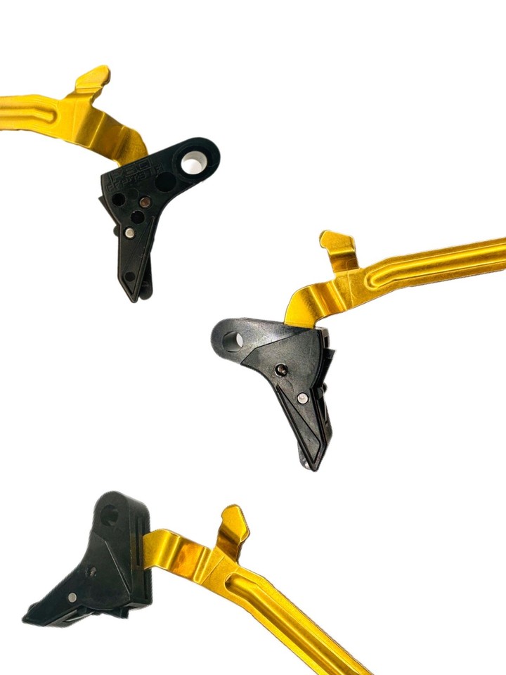 For 1 NSA Flat Face Trigger Polymer Fits Glock Gen 1-4 Trigger Bar Gold ...