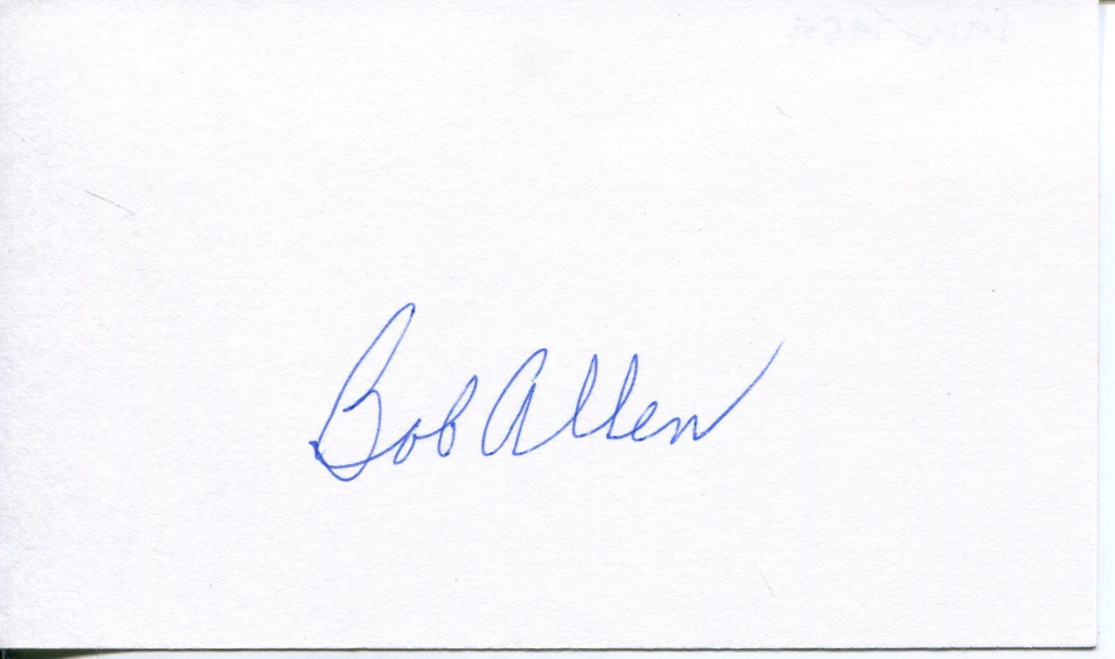 BOB ROBERT ALLEN ACTOR / SINGER WITH HAL KEMP BIG BAND ORCHESTRA CARD ...