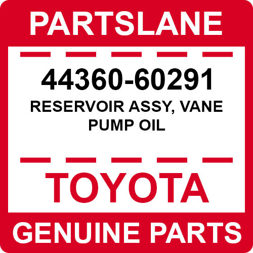 TOYOTA GENUINE OEM LAND CRUISER RESERVIOR ASSY VANE PUMP 44360-60291 ...