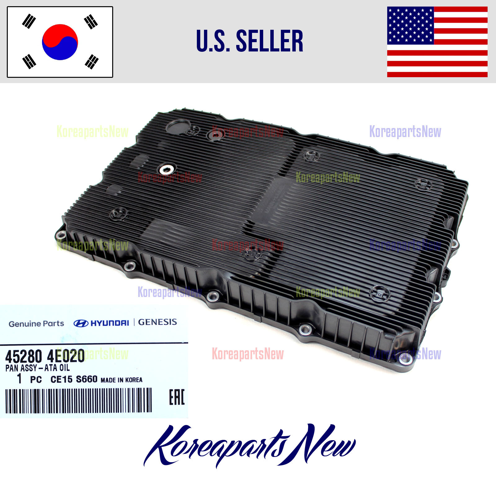 TRANSMISSION OIL PAN (GENUINE) 452804E020 EQUUS GENESIS 4.6L 5.0L 2009 ...