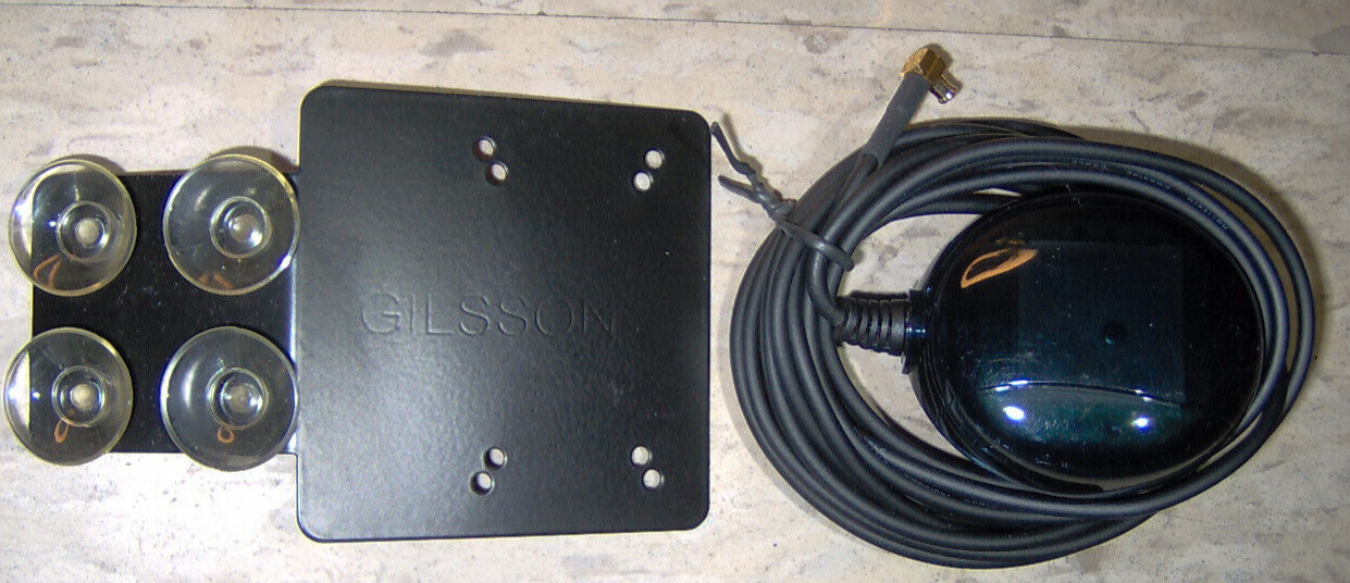 External GPS magnetic mount antenna Cirocomm GT3M+ Gilsson glass mount ...