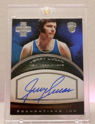 2013-14 Innovation Foundations Ink JERRY LUCAS Autograph 07/10 KNICKS ...