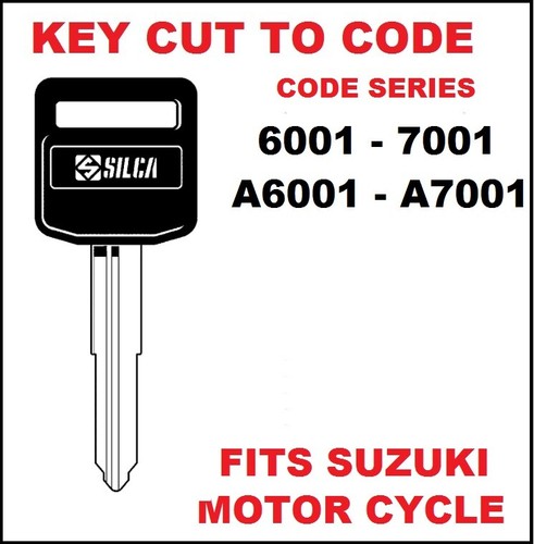 Key Cut To Code for Suzuki Motor Cycle Key A6001 - A7001 SZ14RAP | eBay ...