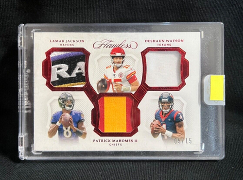 Patrick Mahomes II/Deshaun Watson/Lamar Jackson 2019 Flawless Triple ...