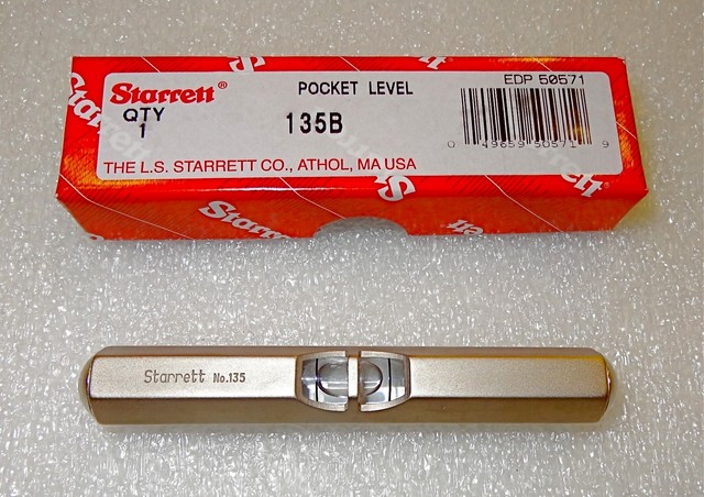 Starrett 135B Pocket Level 3 1/2 in 1 Vial for sale online | eBay