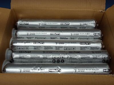(20 Tubes) HILTI FIRESTOP 209634 Acrylic Sealant CP 606 Red 19.6 oz AUG ...