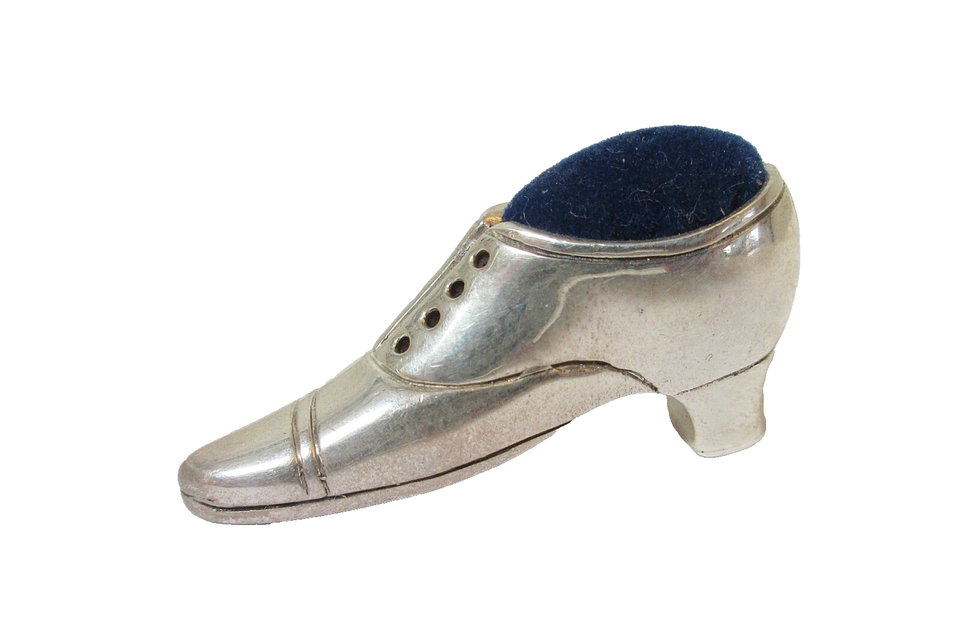 Vintage Pin Cushion Woman's Sterling Silver Shoe | eBay