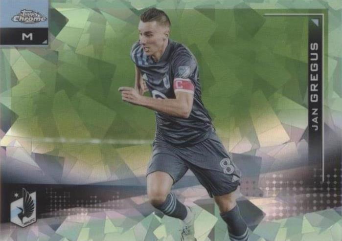 2021 Topps Chrome MLS Sapphire Edition - Jan Gregus #63 Green /75 (RC ...