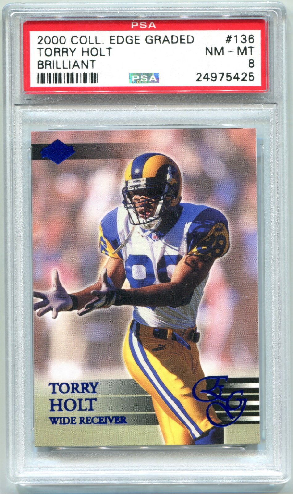 2000 Collector's Edge Graded - Brilliant #136 Torry Holt for sale ...