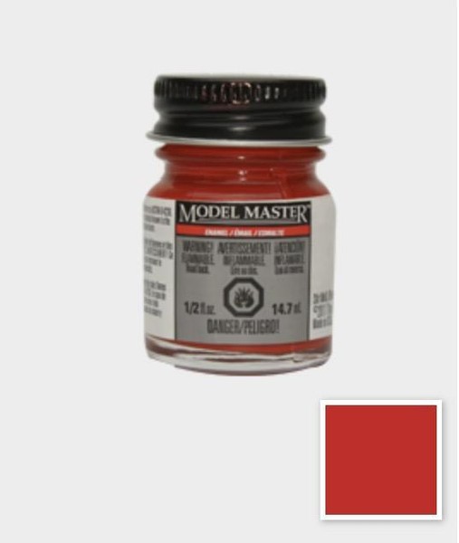Testors Model Master Paint 2731 Chevrolet Engine Red Custom Enamel 1/2 ...
