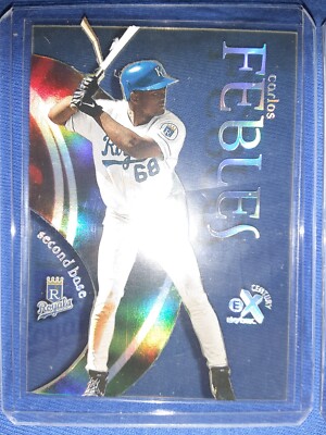1999 E-X Century #109 Carlos Febles SP Kansas City Royals CLEAR ACETATE RARE | eBay