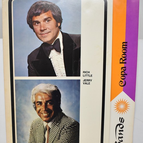 1975 Rich Little Jerry Vale Copa Room Restaurant Menu Sands Hotel Las ...