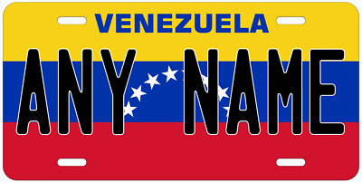 Venezuela Flag Any Name Personalized Novelty Car License Plate | eBay