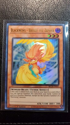 Blackwing - Breeze The Zephyr 1st Ed BLCR-EN061 M PF Yu-Gi-Oh Crystal ...