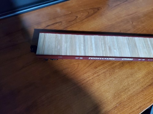 MTH Premier Pennsylvania Flat Car With Custom Wood Deck O Gauge Ex. | eBay