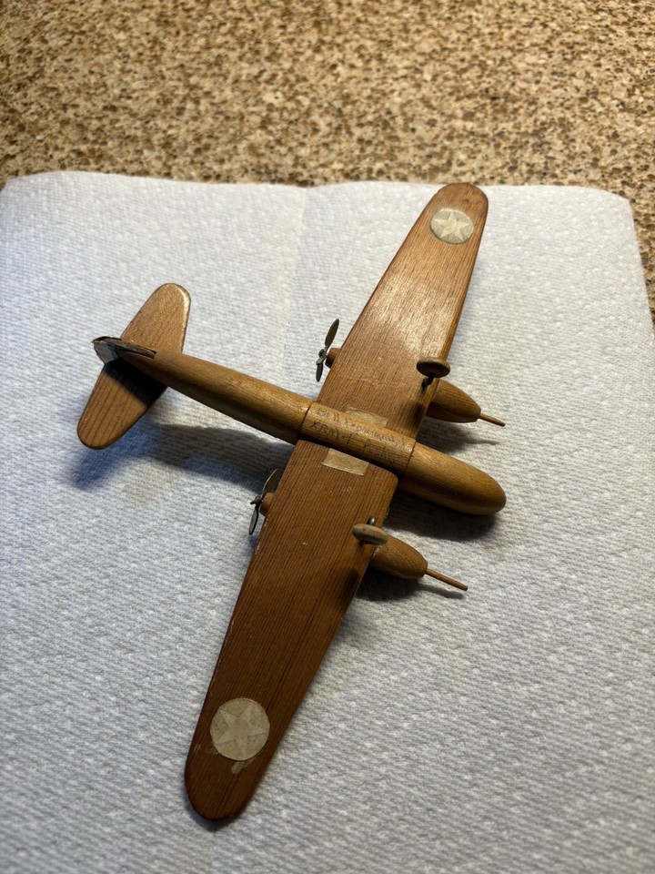 Built Rare WW2 Strombecker Wood Model Airplane Bell Airacuda XFM-1 | eBay