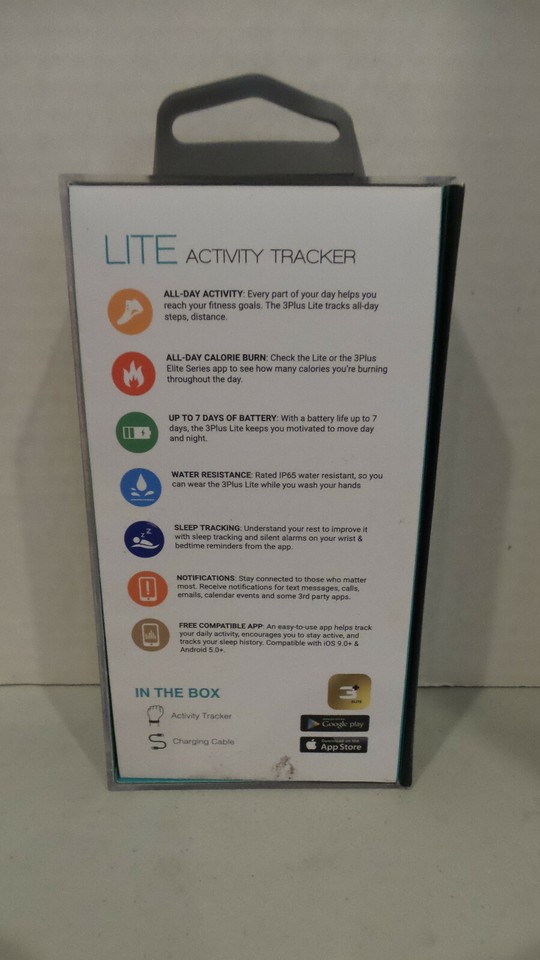 3Plus Elite Series LITE FItness and Activity Tracker, Black | eBay