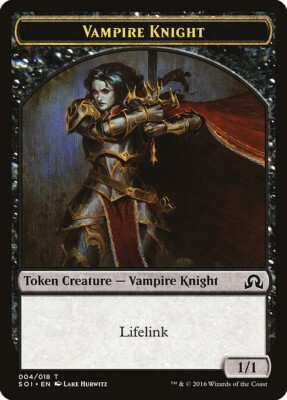 Vampire Knight Token 10x - Black - Hurwitz Art - SOI Innistrad - MTG ...
